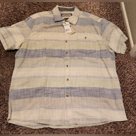 North river | Shirts | Nwt North River Flint Stone Short Sleeve Button ...